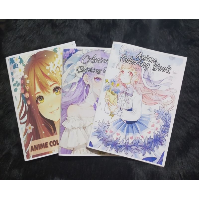 Anime Coloring Book A5 (20 images) | Shopee Singapore