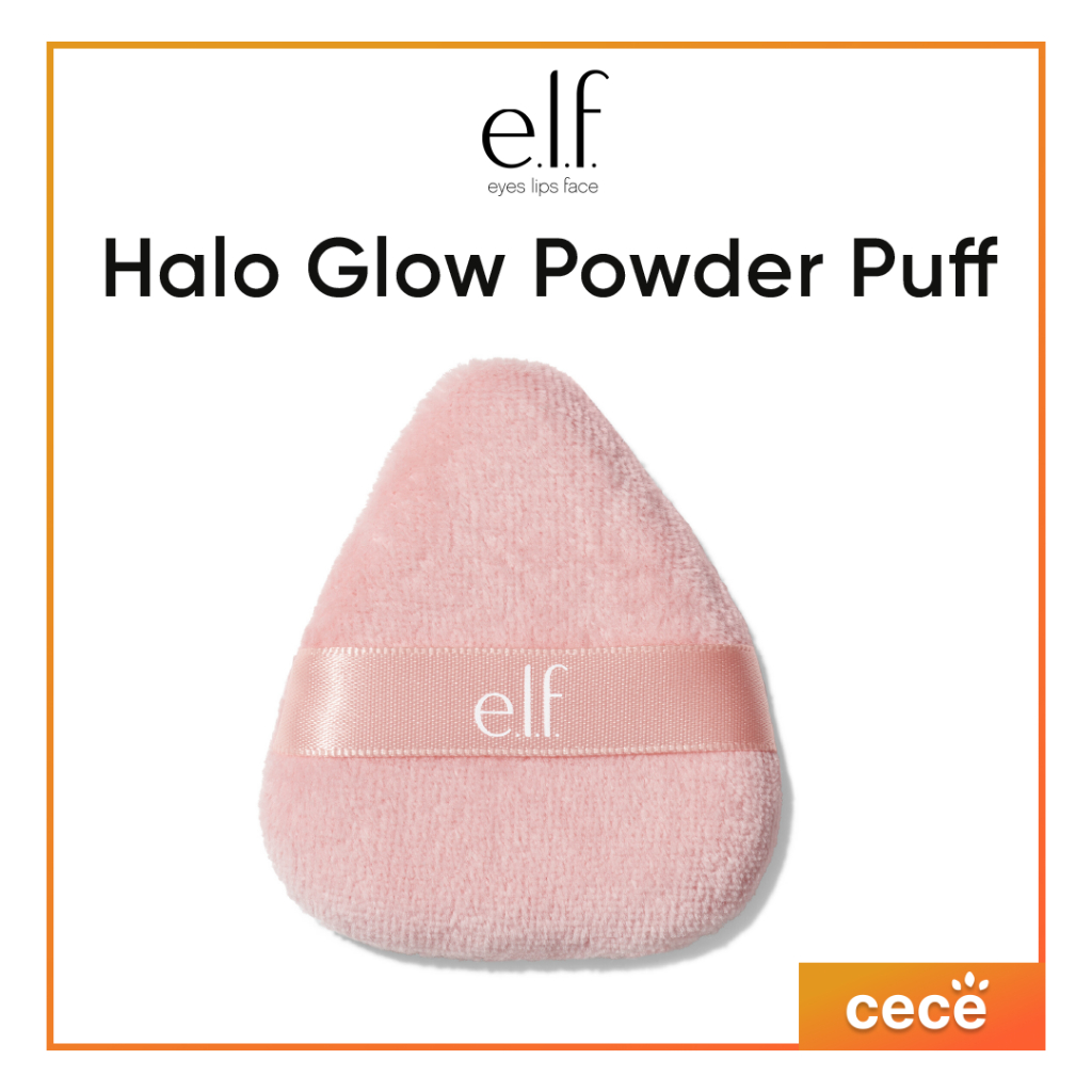 ELF Cosmetics Halo Glow Washable Velour Loose Powder Puff & Pinkie ...