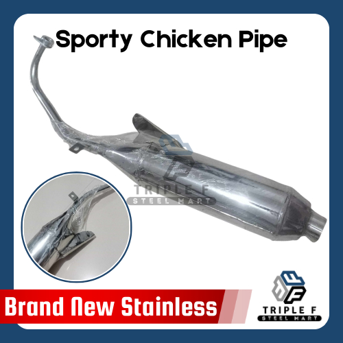 BRAND NEW | Mio Sporty chicken pipe (Triple F Steel Mart) | Shopee ...