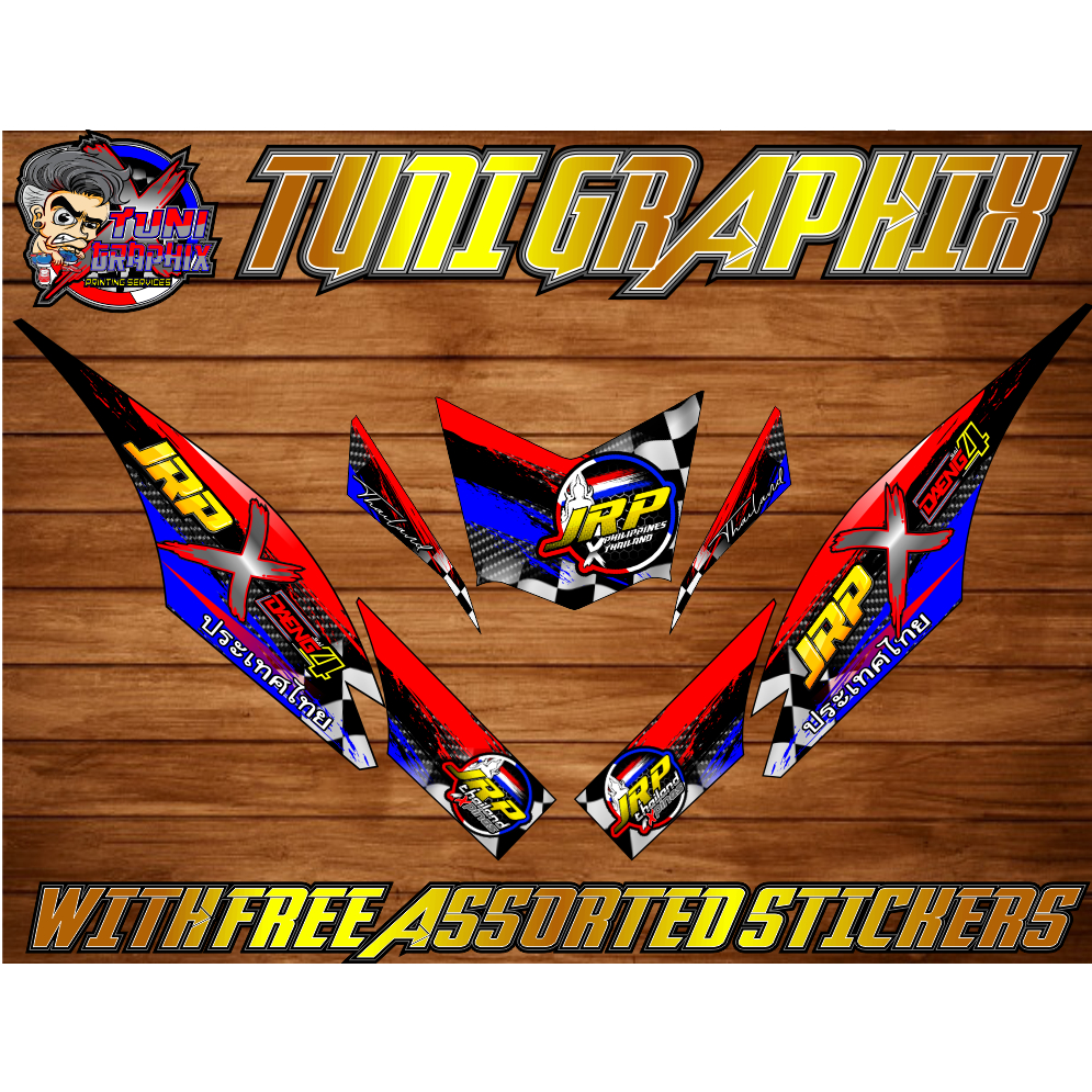 Honda XRM Trinity 125 Decal Sticker V2 | Shopee Singapore