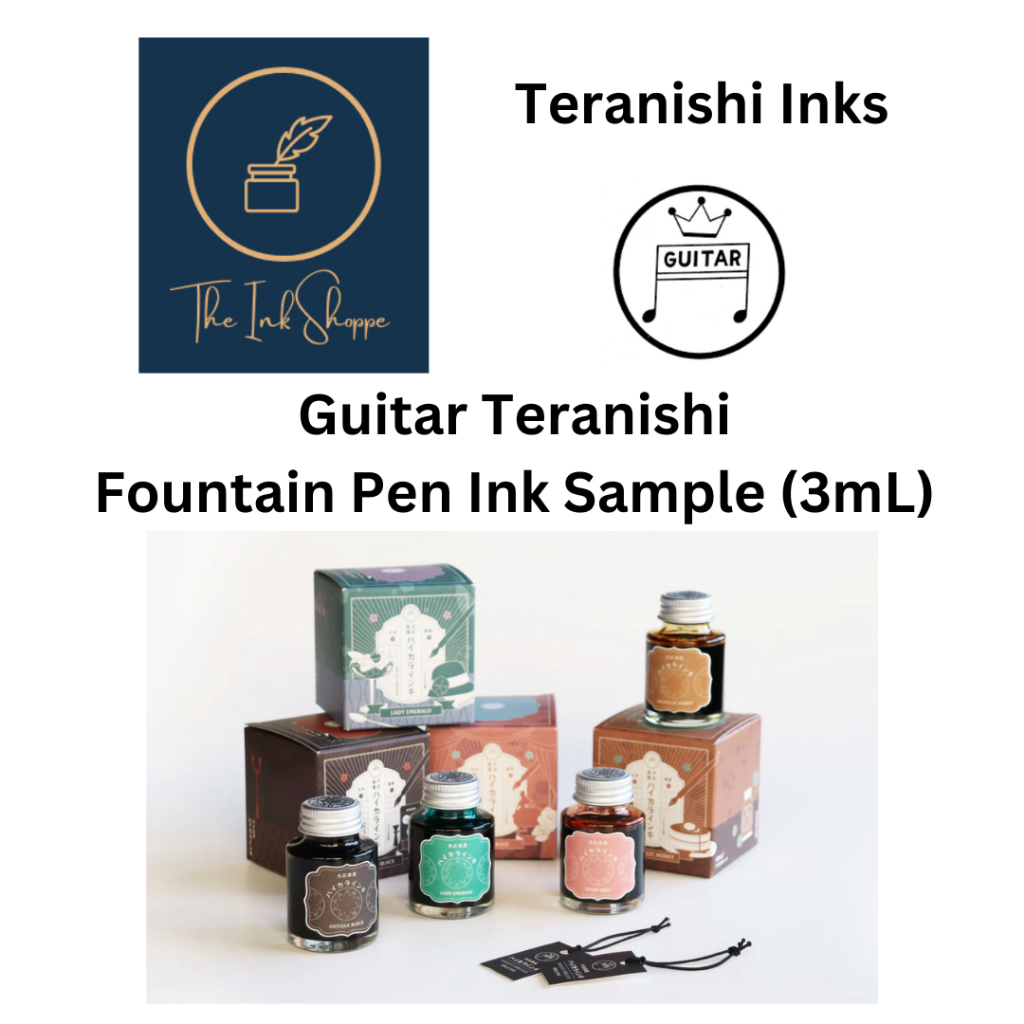 Teranishi Haikara Guitar Taisho Fountain Pen Ink Sample (3mL) | Shopee ...