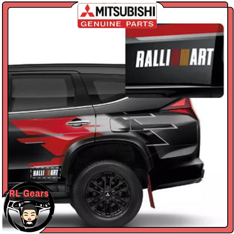 Mitsubishi Decal Sticker RALLIART (Sold as Pair) | Shopee Singapore