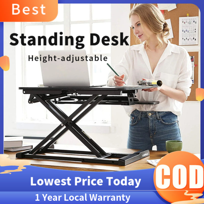 Height-Adjustable Standing Desk: Versatile 32" Stand-Up Desk Converter ...