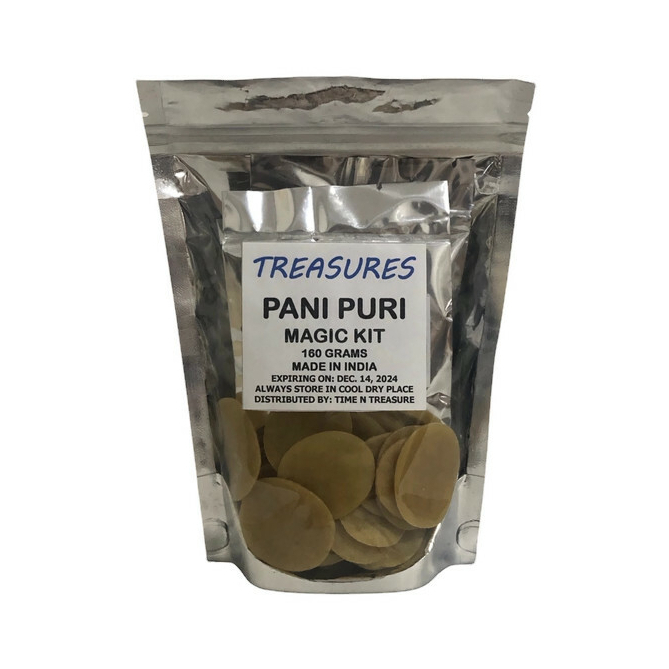 Treasures Pani Puri Magic Kit -Golgappa-Contains 40 Puris,Chickpea ...