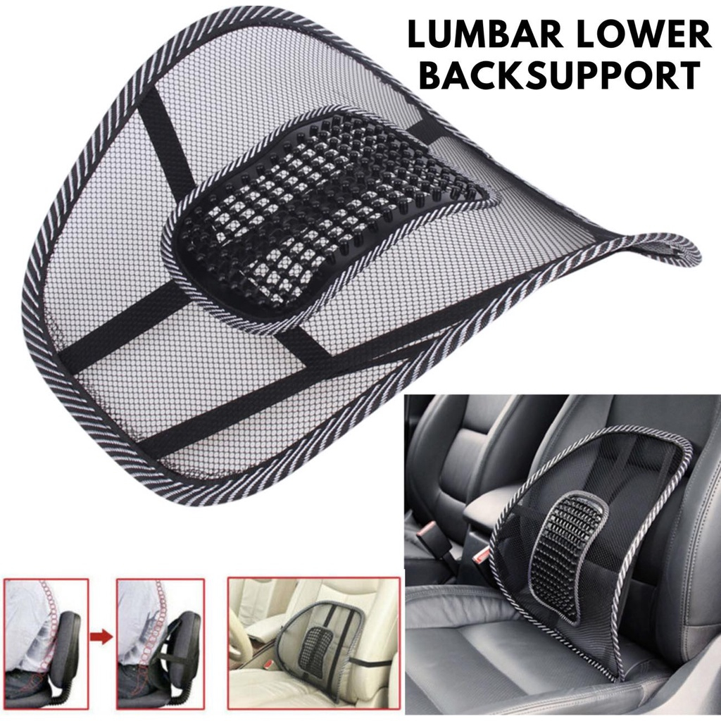 OAPC Car Seat Cushion Pad Mesh Lumbar Lower Back Support Office Chair ...