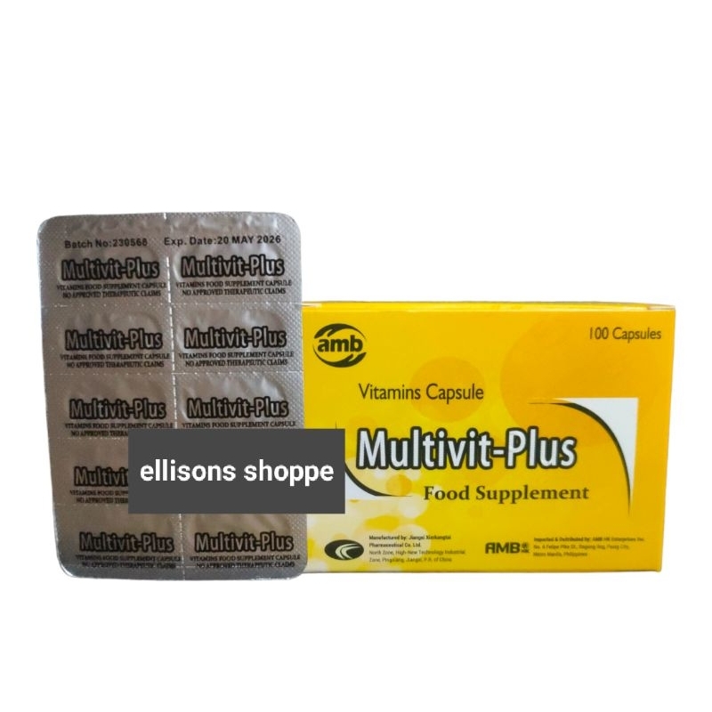 Multivit-Plus Multivitamin Food Supplement 100 capsules | Shopee Singapore