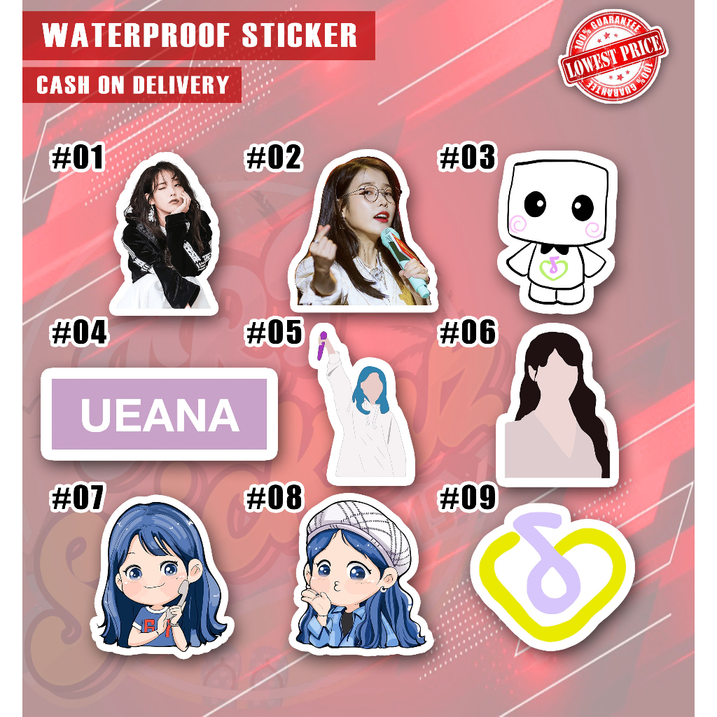 IU ( Lee Ji-eun ) Kpop Idol | Waterproof Sticker | Shopee Singapore