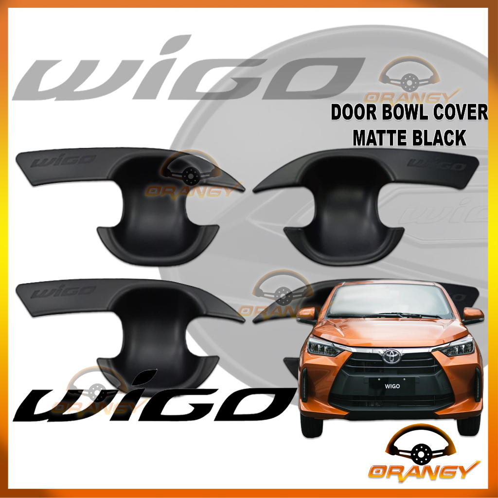 ALL NEW Toyota Wigo 2023 to 2024 Door Bowl Cover Matte Black ( car ...