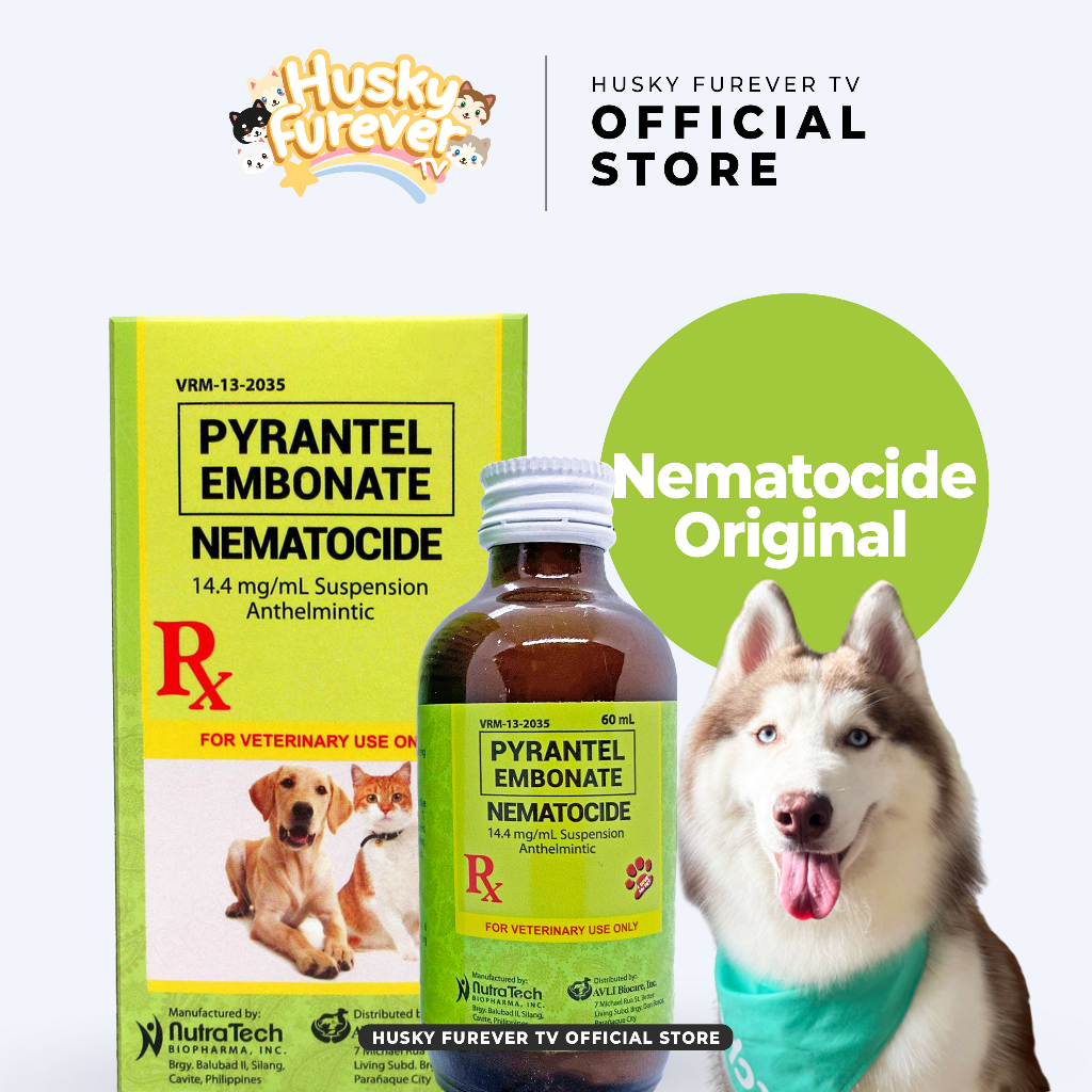 Nematocide Dewormer Syrup for Dogs and Cats (Pyrantel Embonate ...