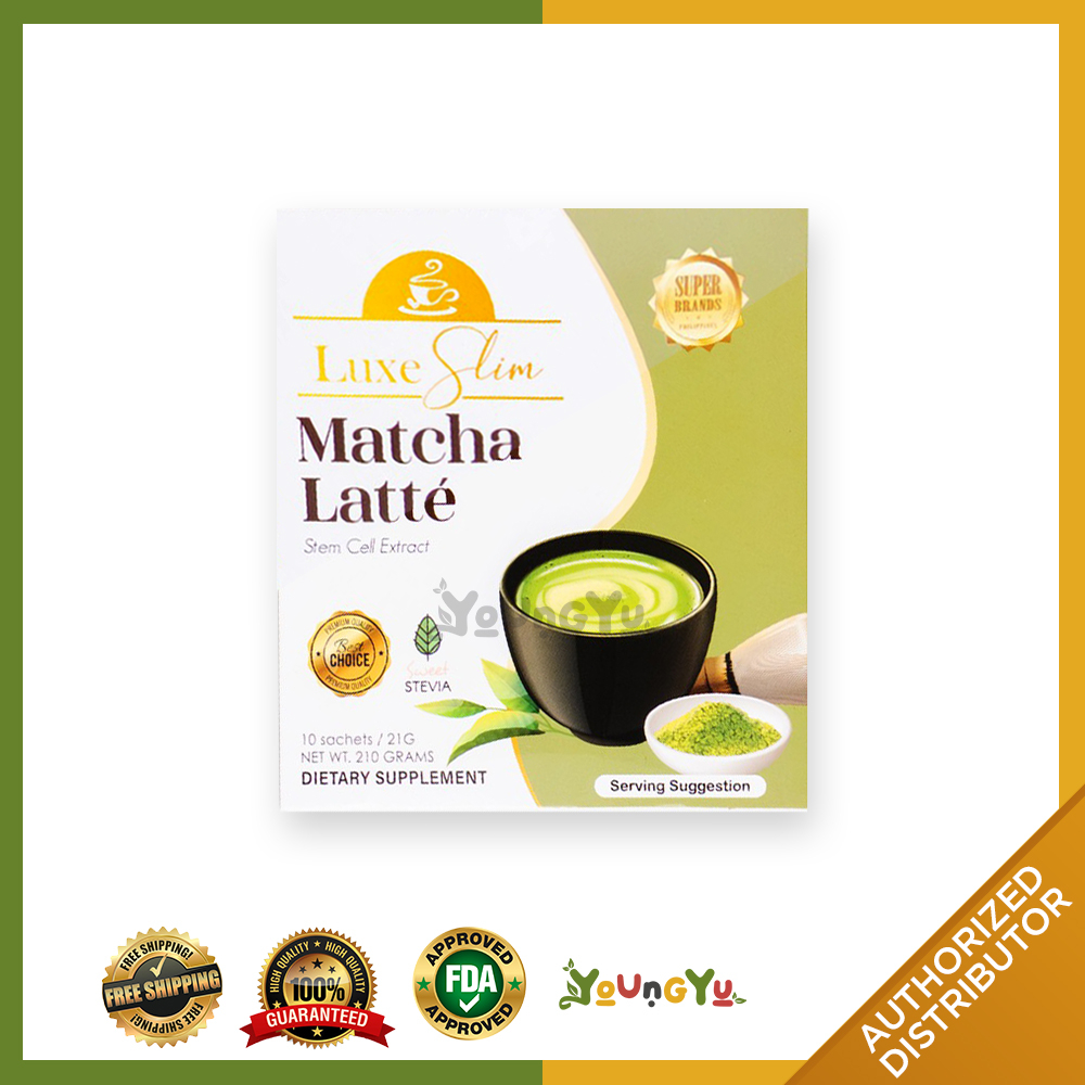 LuxeSlim | Matcha Latte | 10 Sachets per Pack | Shopee Singapore
