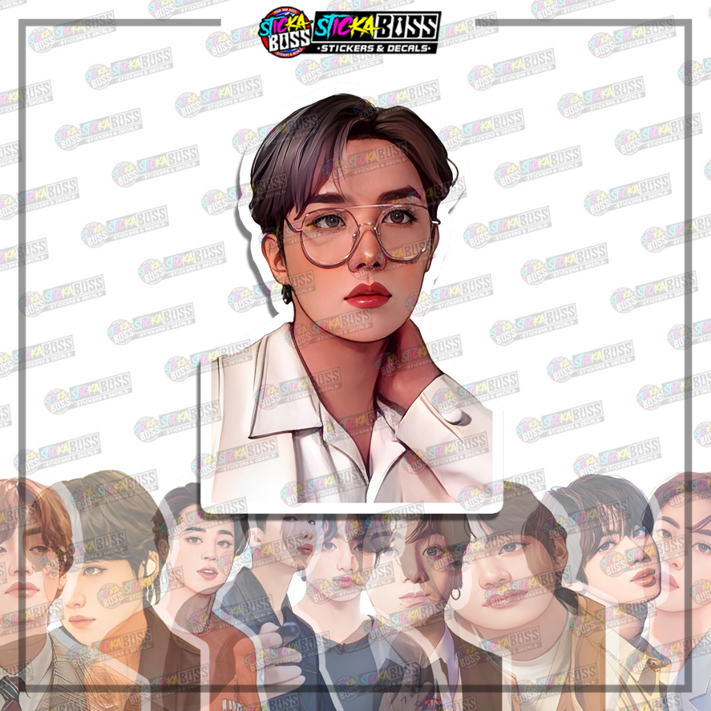 BTS | VINYL STICKER【VINYL PRINTED】( LAMINATED / WATERPROOF ) | Shopee ...