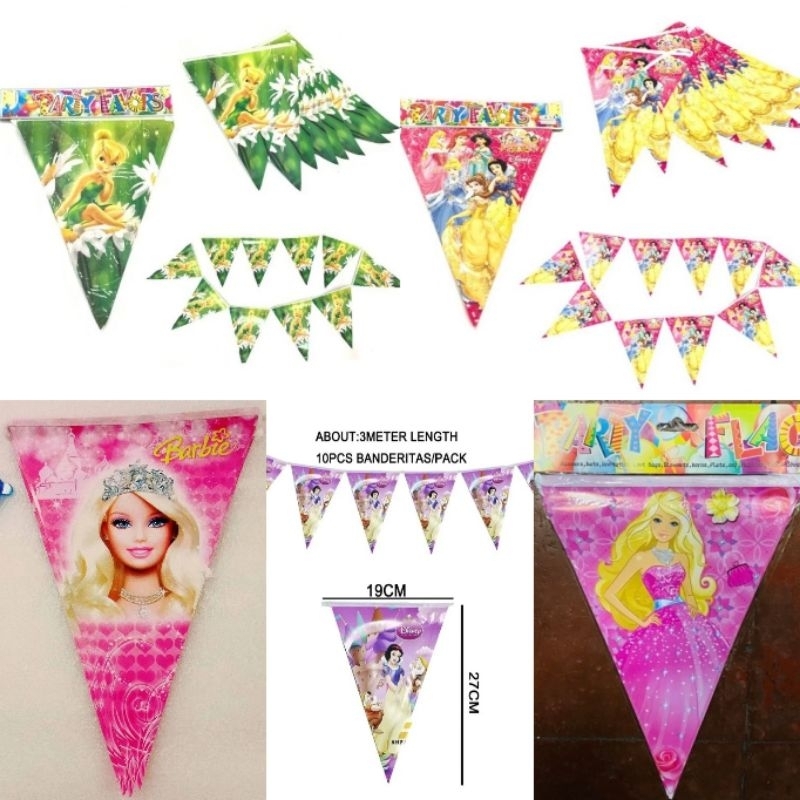Disney Princess Snow White Banderitas Party Supplies Character Barbie ...