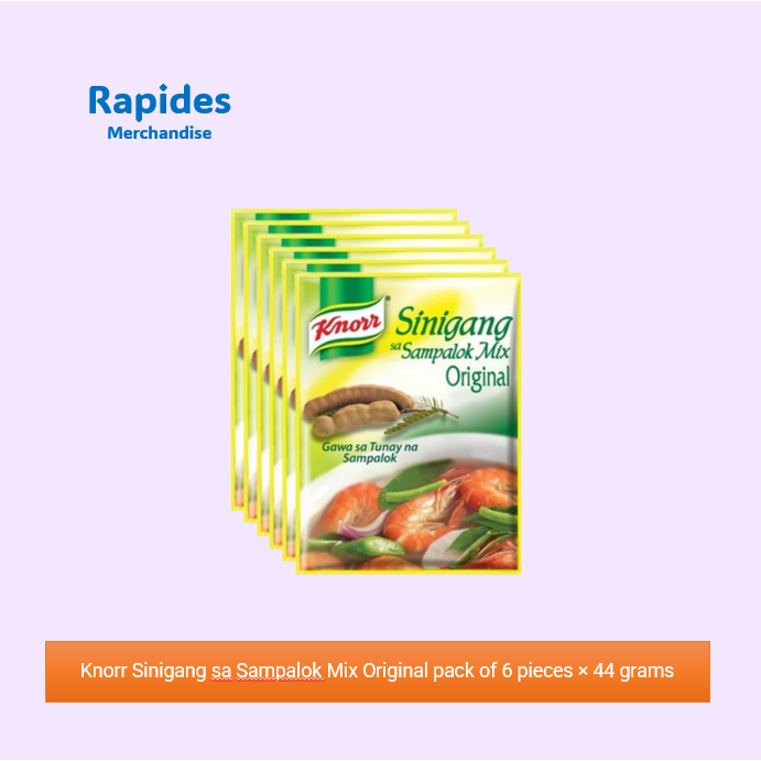 Knorr Sinigang sa Sampalok Mix of 6 pieces × 44 grams | Rapides ...