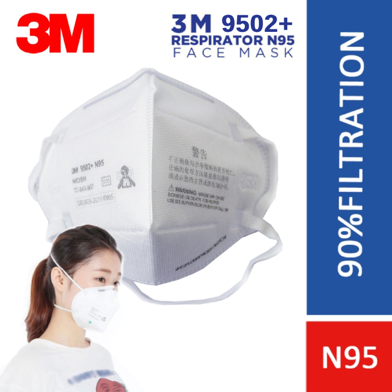 3M 9502+N95 Particulate Respirator Face Mask 1’s | Shopee Singapore