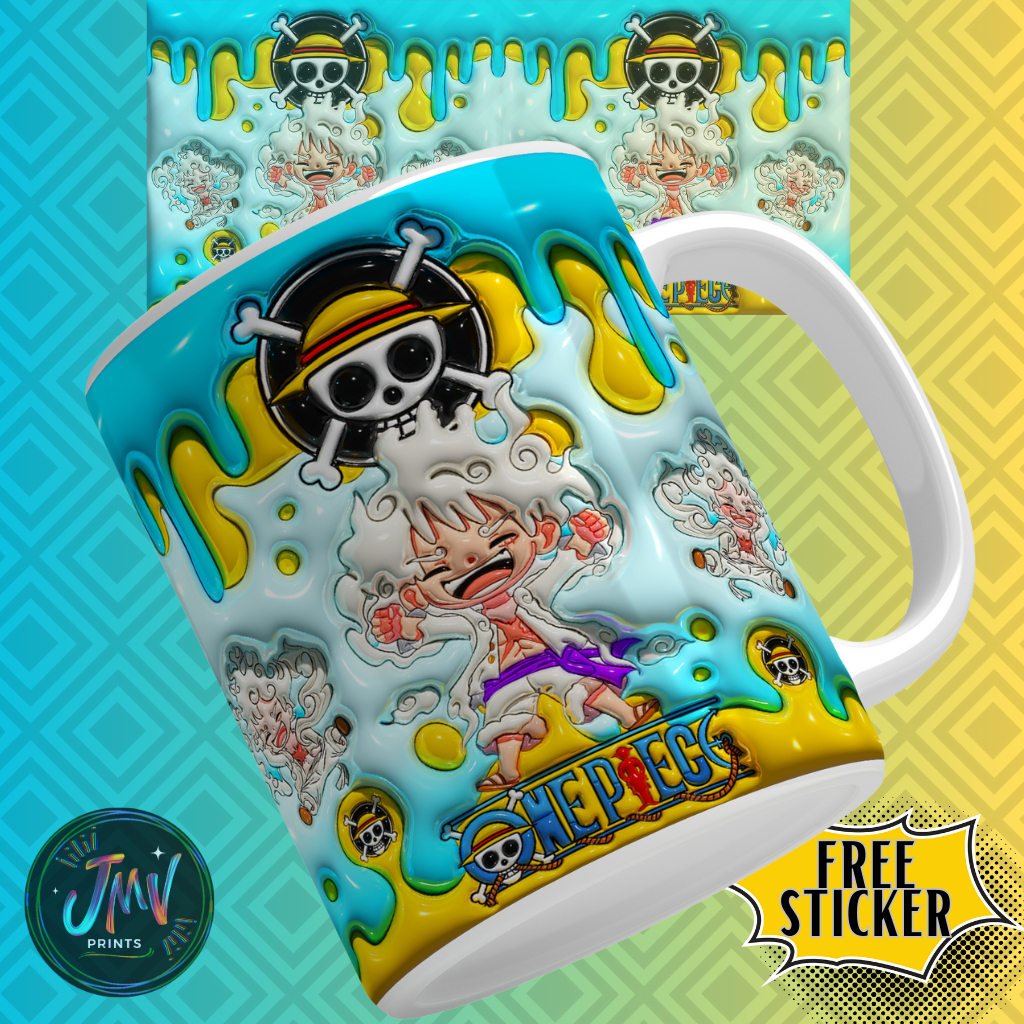 ONE PIECE ANIME Inflated effect DESIGN MUG | Shopee Singapore