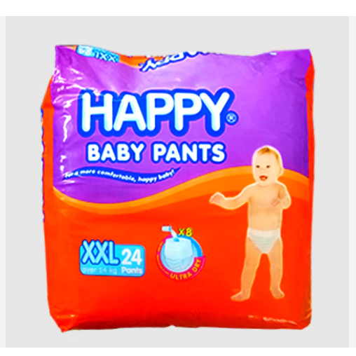 Happy Diaper Pants XXL (24 pants) | Shopee Singapore