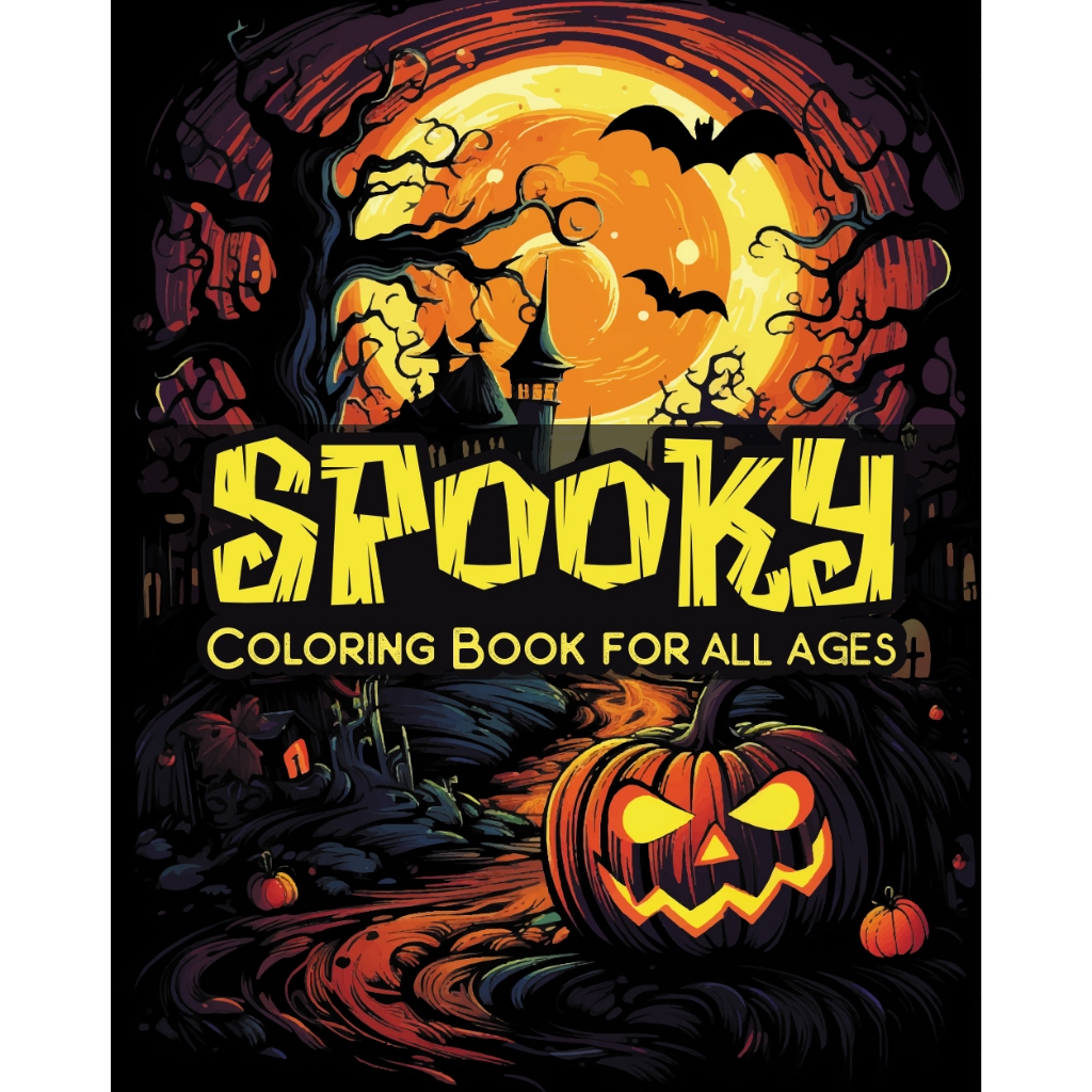 Spooky Coloring Book | Shopee Singapore