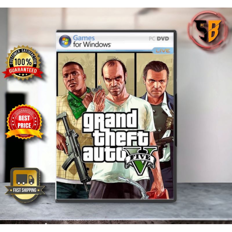 PC Laptop USB Video Game GTA V Grand Theft Auto V Windows OS | Shopee ...