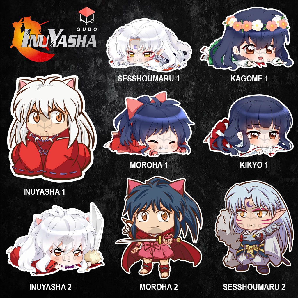 Inuyasha Anime Waterproof Vinyl Stickers for indoor and outdoor use ...