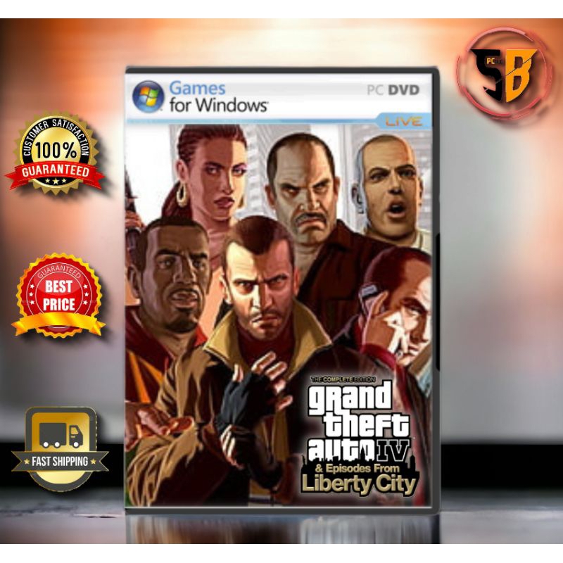 PC Laptop Video Game GTA 4, Grand Theft Auto IV: Complete Edition, USB ...