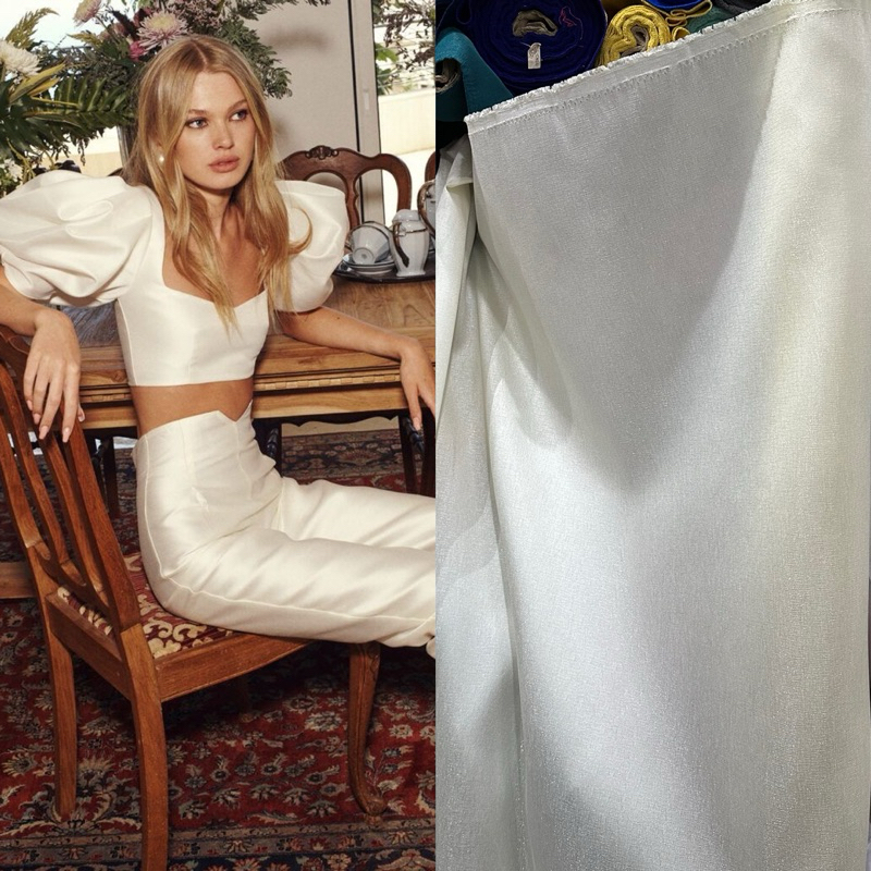 Metallic Gazar Fabric 60” Width (Per Yard) | Shopee Singapore