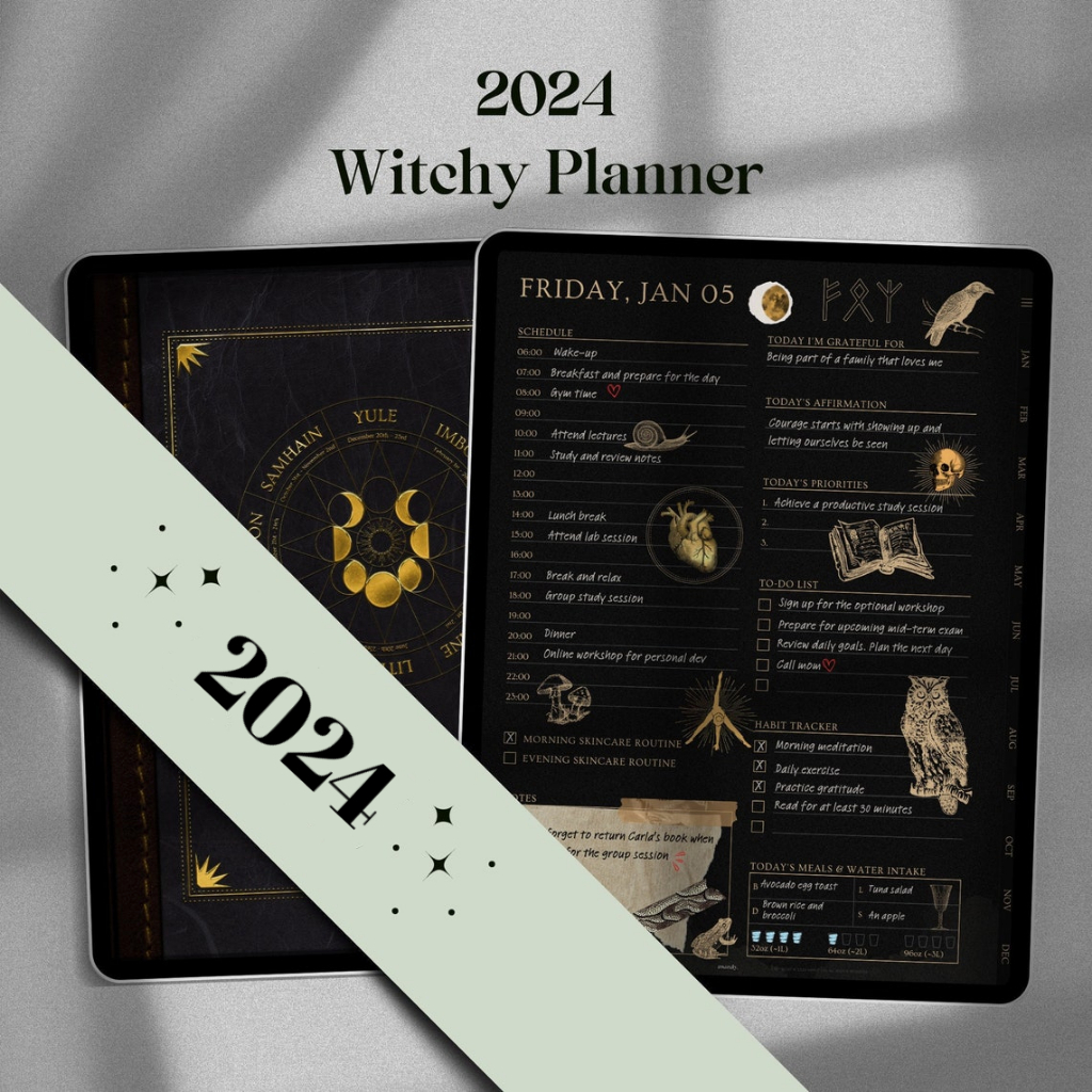 2025 Witchy Digital Planner | Yearly, Monthly, Weekly, Daily Planner ...