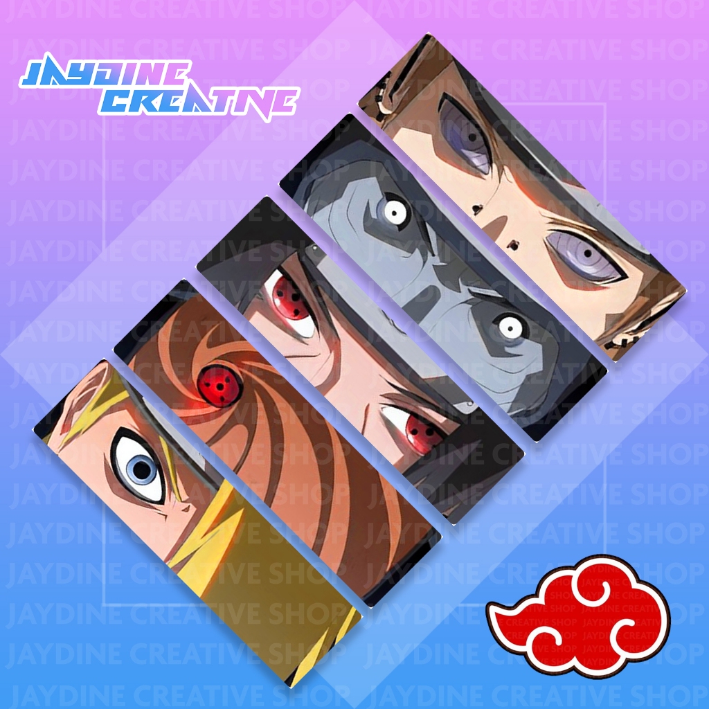 Naruto Akatsuki Eye Slap Sticker Indoor Outdoor Vinyl Sticker ...