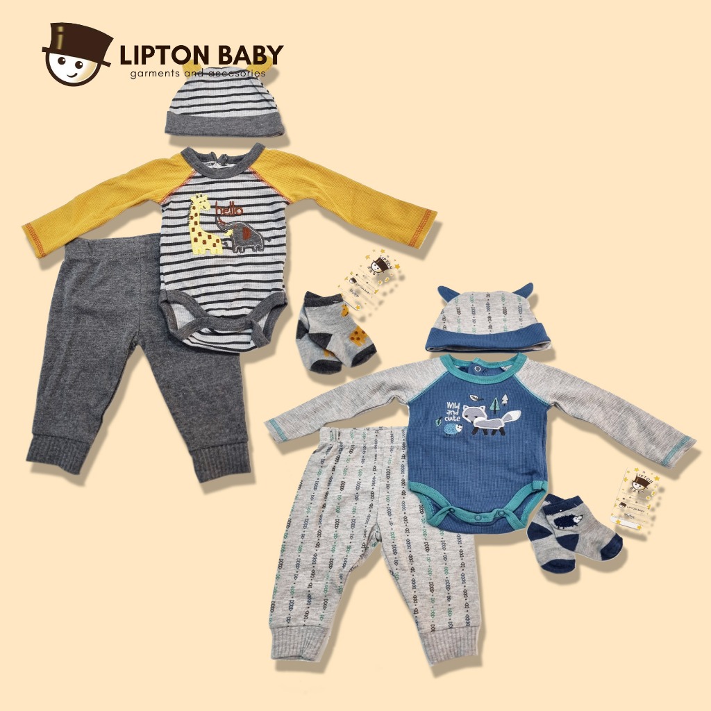 Lipton Baby 4in1 Onesie Set ( Girl & Boy ) | Shopee Singapore