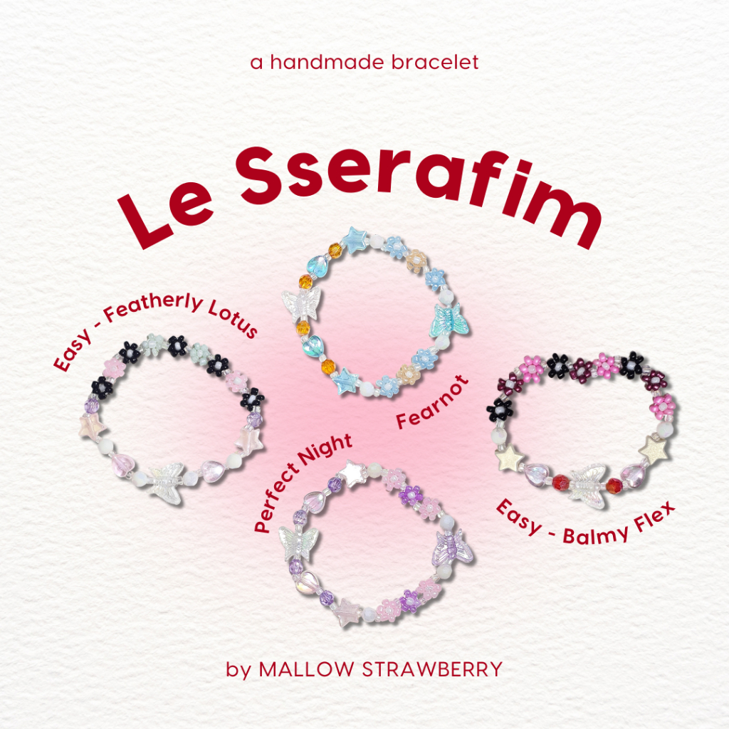 LE SSERAFIM EASY | KPOP Friendship Bracelet | Le Sserafim Inspired ...