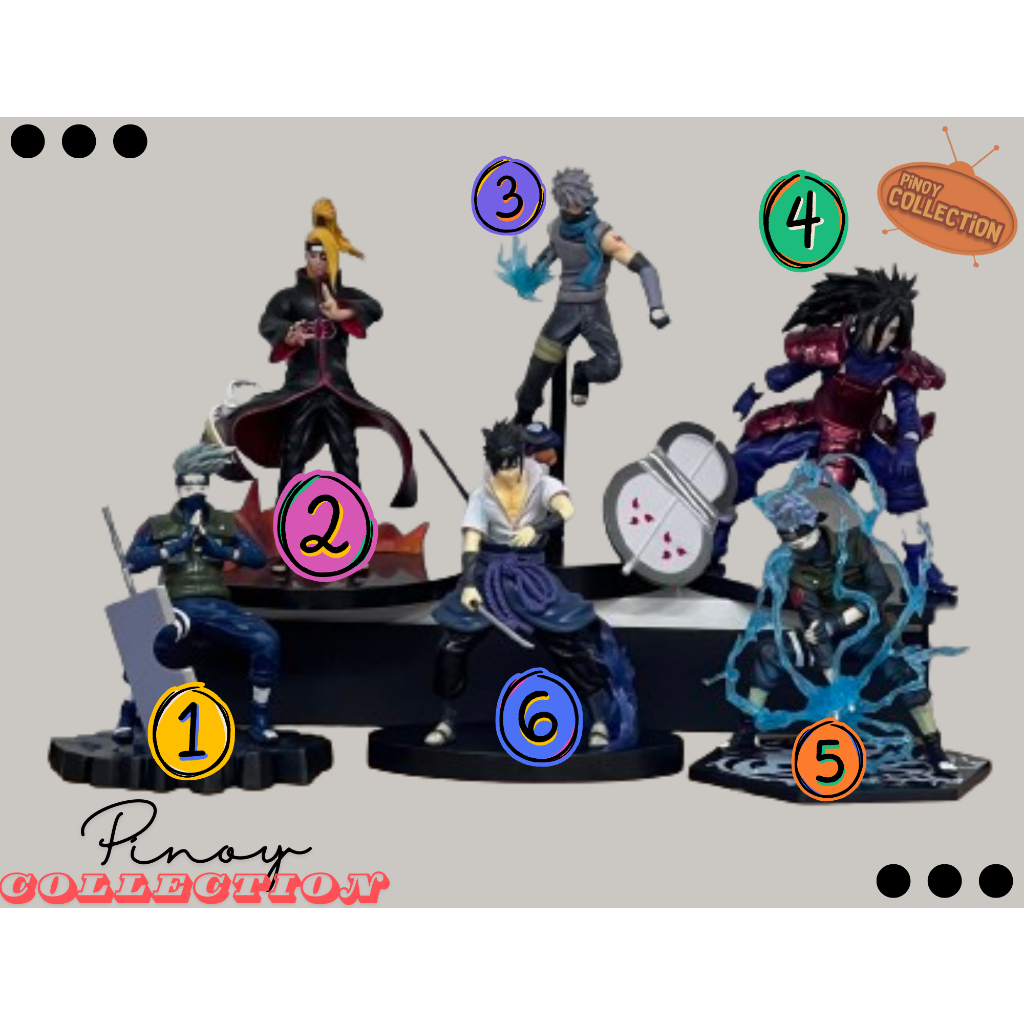 Per piece Naruto Shippuden Kakashi Sasuke Itachi Gaara Madara ...