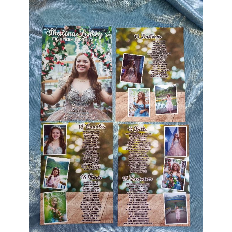 4R Debut Invitation Card 4 copies with envelope and sticker (FREE ...