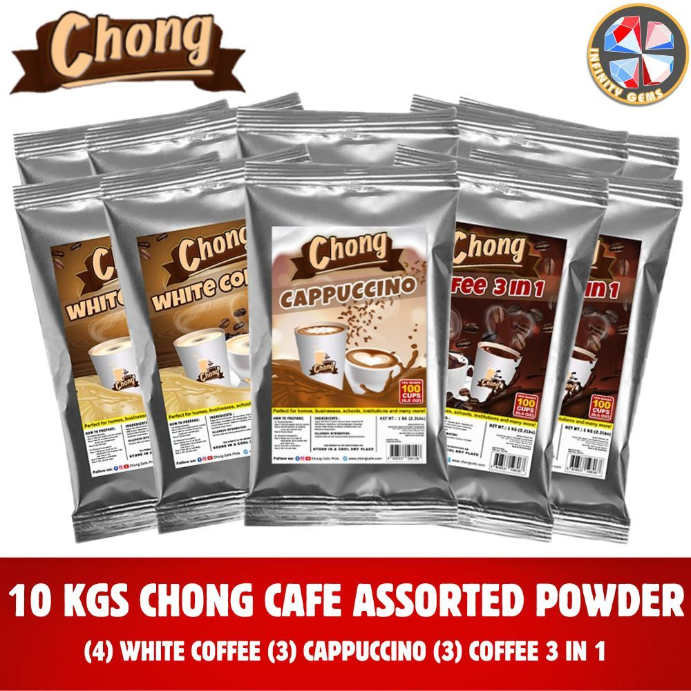 10 KGS CHONG CAFE ASSORTED PREMIXED POWDER (4) WC (3) CPP (3) 3IN1 ...