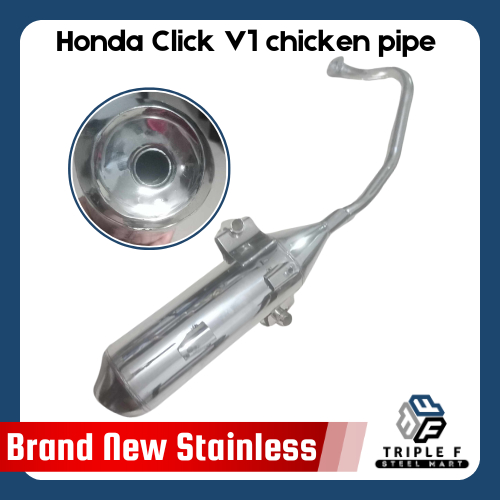 BRAND NEW | Honda Click V1 chicken pipe stainless (Triple F Steel Mart ...