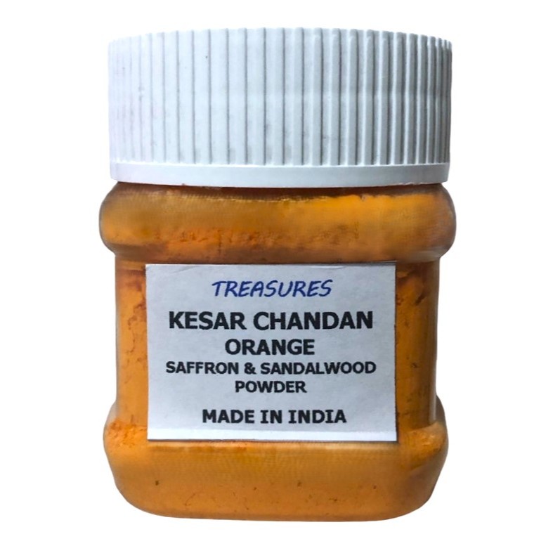 Treasures Kesar Chandan Tilak-Orange-Saffron&Sandalwood Vermillion ...
