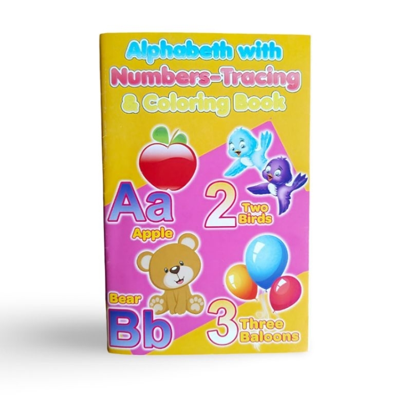 Alphabet with Numbers TRACING and COLORING Small Activity Book:Kids ABC ...