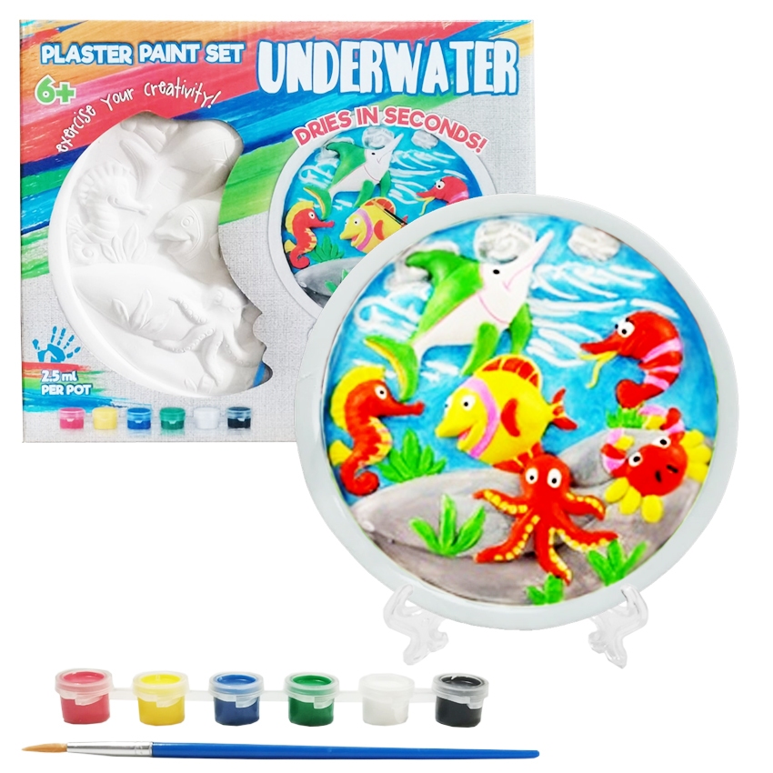 DIY Coloring Plaster Paint Set Handmade Art Kit Coloring Plaster ...