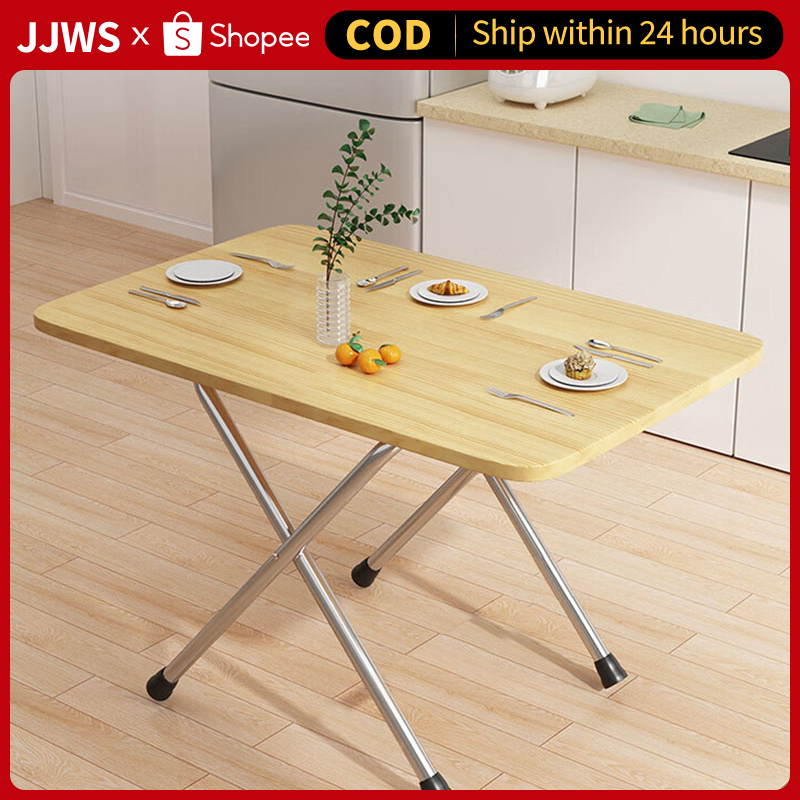 JJWS Portable Folding Dining Table Simple Foldable Table for Home ...