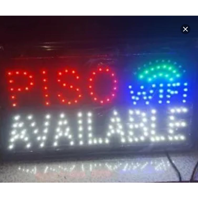 PISO WIFI AVAILABLE 48CM*25CM LED DISPLAY BOARD SIGNAGE LED LIGHT ...