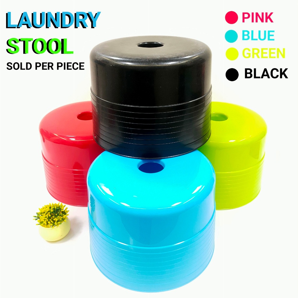 HEAVY DUTY PLASTIC LAUNDRY STOOL / ROUND STOOL / KIDDIE STOOL / KID'S ...
