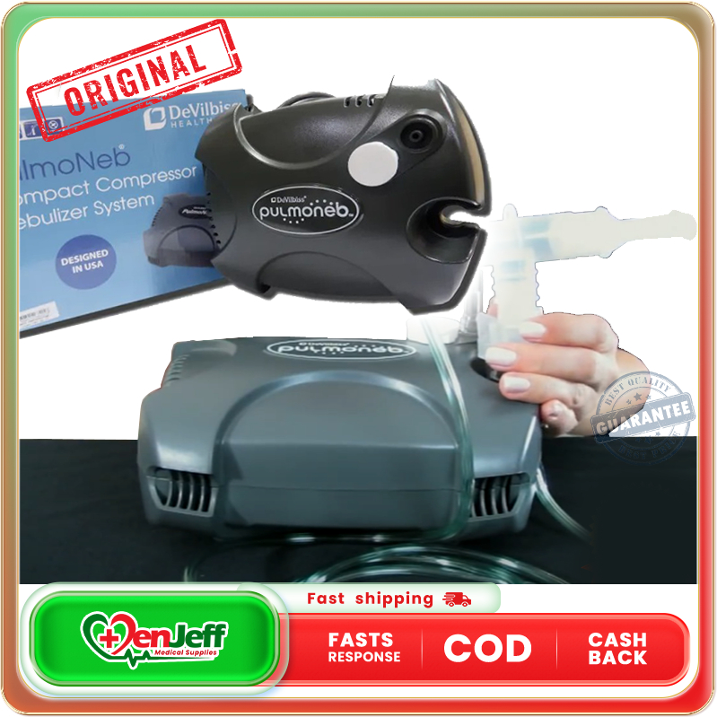 PulmoNeb Devilbiss Compact Compressor Nebulizer System Complete Set ...