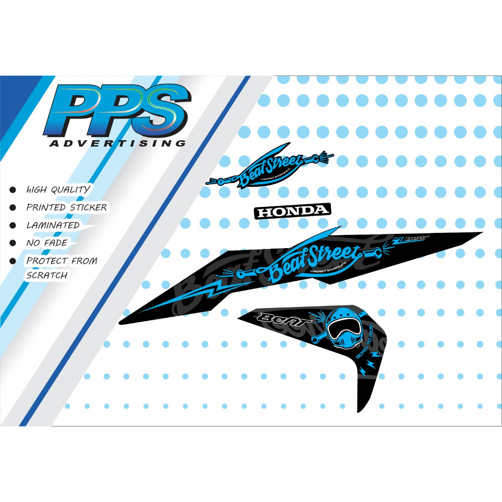 (BeatStreet2) honda Beat fi v2 Sticker Decals | Shopee Singapore