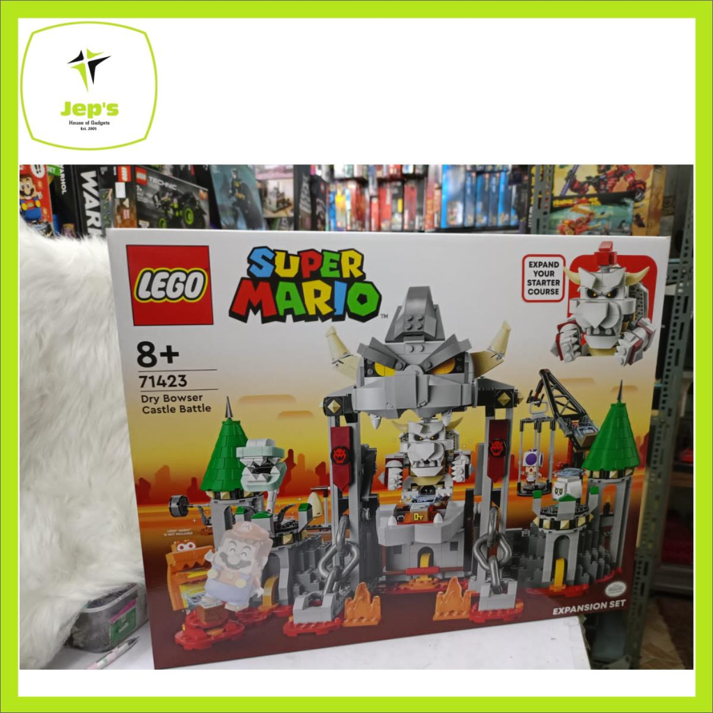 Lego Super Mario 71423 Dry Bowser Castle Battle Expansion Set (2023 ...