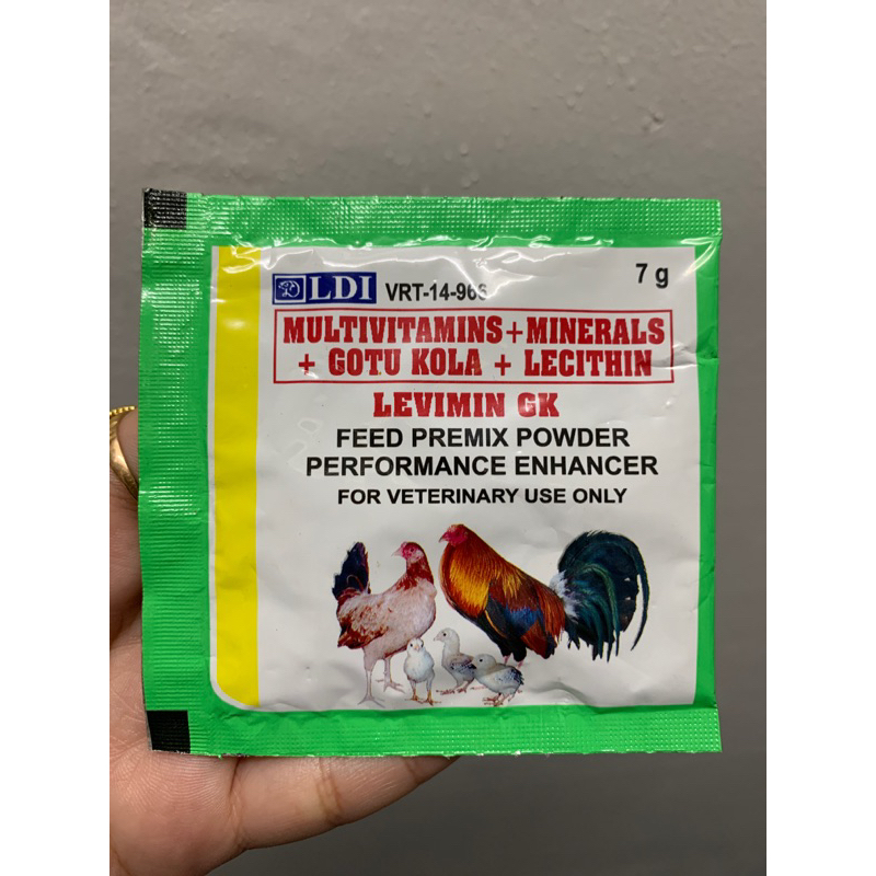 LEVIMIN GK MULTIVITAMINS FOR GAMEFOWL 7GRAMS (1 SACHET) | Shopee Singapore