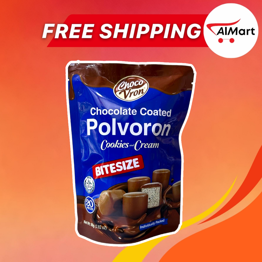 CHOCOVRON POLVORON COOKIES & CREAM (80 GRAMS) | Shopee Singapore