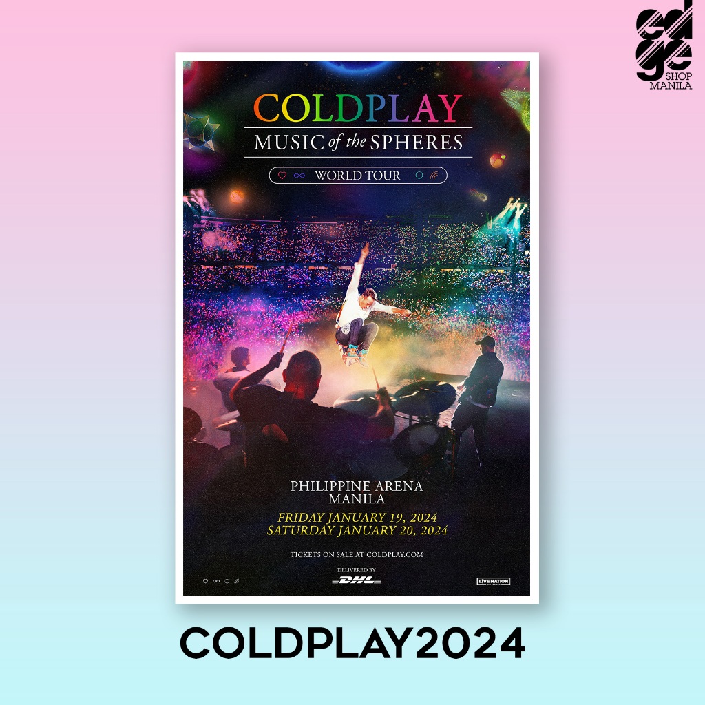 COLDPLAY IN MANILA Concert Posters ( 305mm x 470mm ) | Shopee Singapore