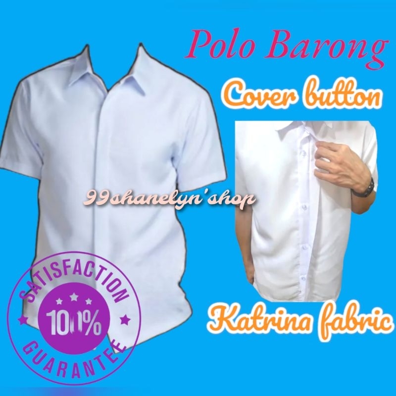 Polo Barong for Men/teens (office and school uniform) | Shopee Singapore