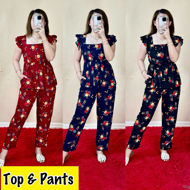 beatrice top and pants terno pants coordinates set coordinate terno ...