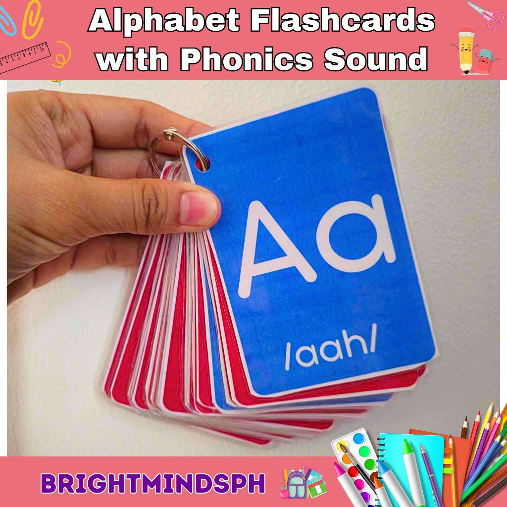 ALPHABET FLASHCARDS WITH PHONICS SOUND | Shopee Singapore