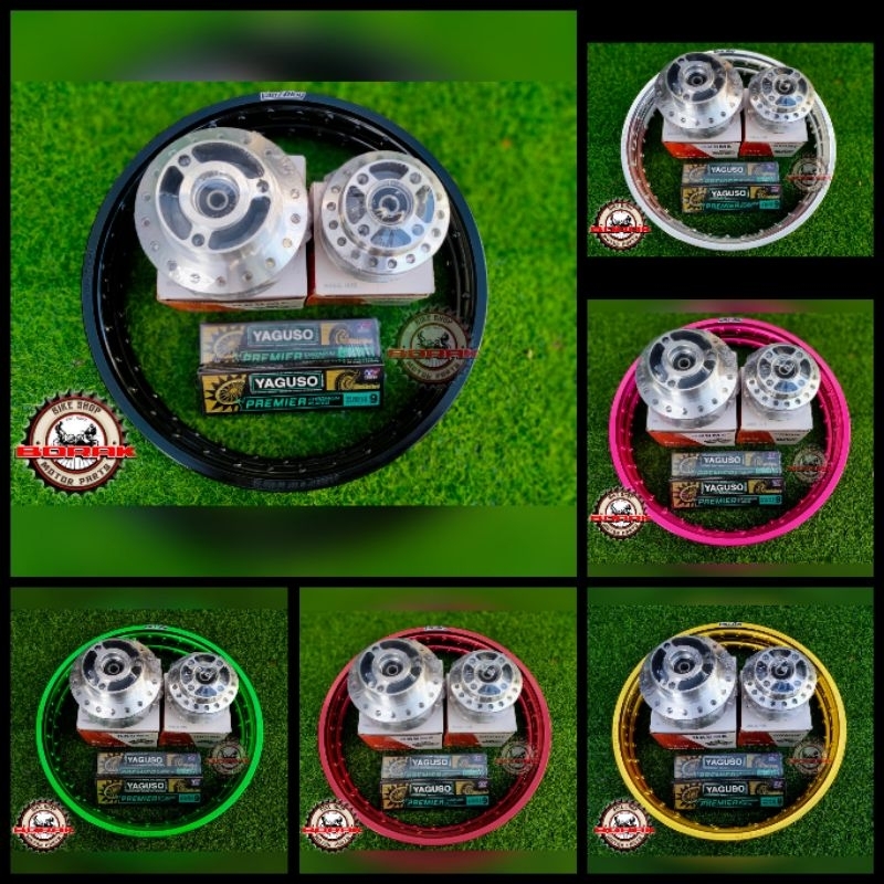 VANZ BOY RIM SET FOR RAIDER 150 CARB /FI (NKUME HUB/YAGUSO SPOKES ...