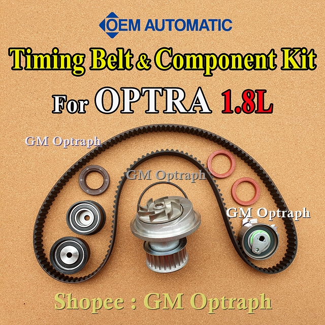 Chevrolet OPTRA 1.8L Timing belt Tensioner Water Pump oil seal set ...